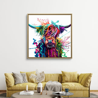 XL Size Colourful Animal Canvas | Large Wall Art | Large Animal ...