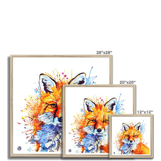 Fox Framed Print | Fox Watercolour Painting | Animal Artwork – Sarah ...