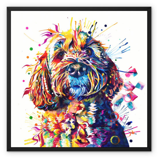 Barney the Cockapoo Framed Canvas Cockapoo Art Pet Portrait – Sarah ...